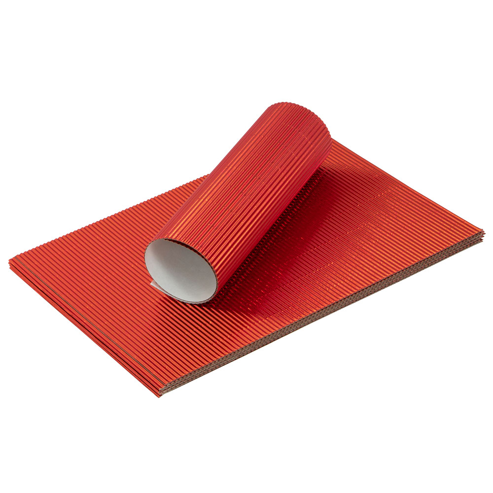 Carton Corrugado Fast Px10 6159 A4 Metalico Rojo (50)