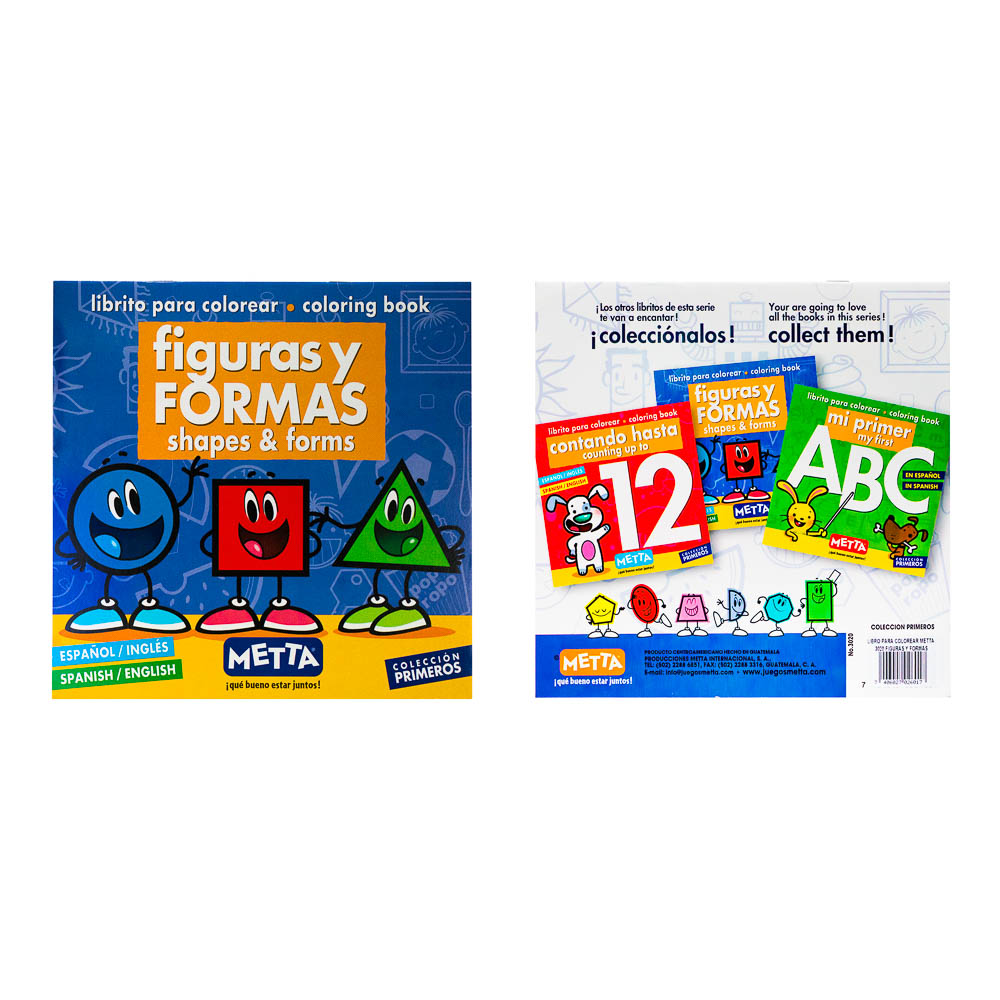 Libro Para Colorear Figuras Geometricas Metta 3020 – Shopper Mall