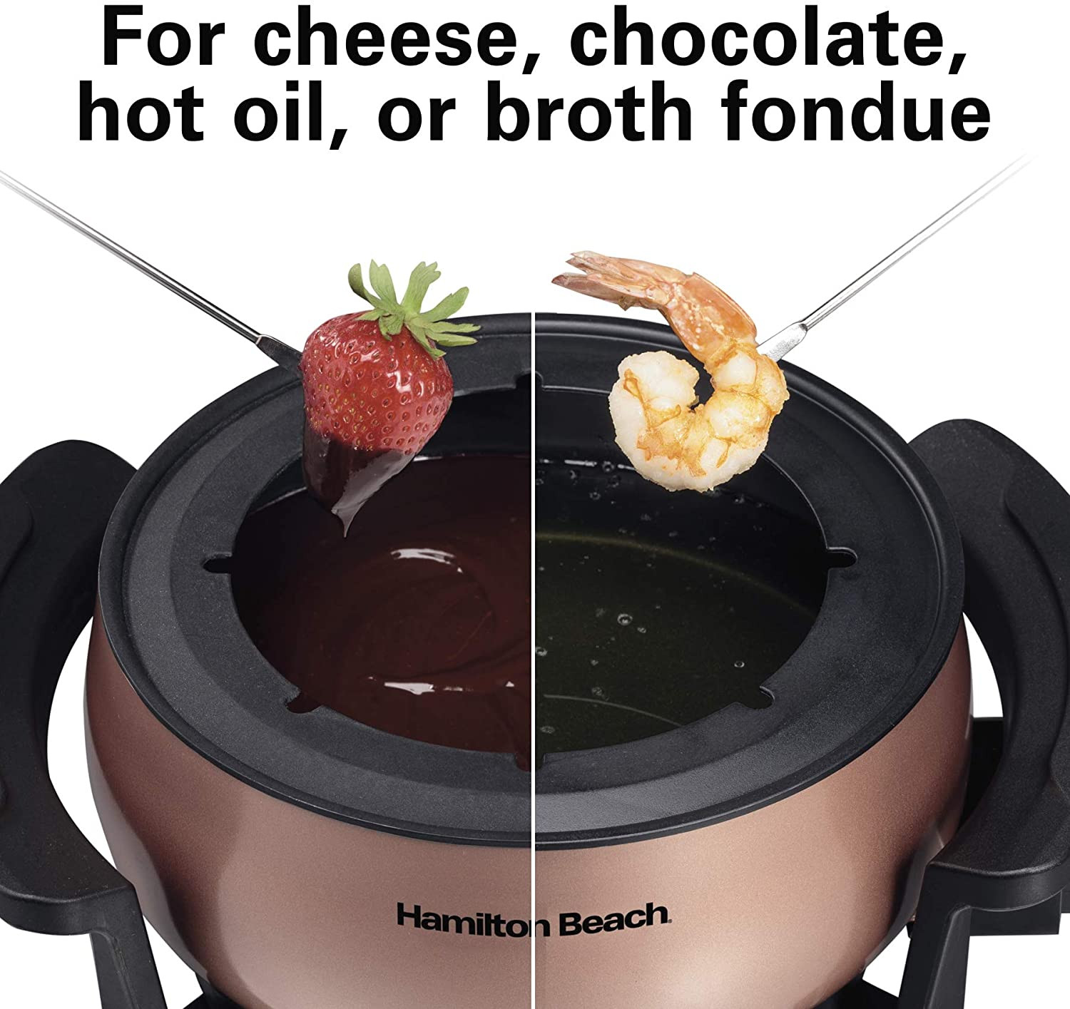 Olla de fondue eléctrica de color cobre – HAMILTON BEACH – Shopper Mall