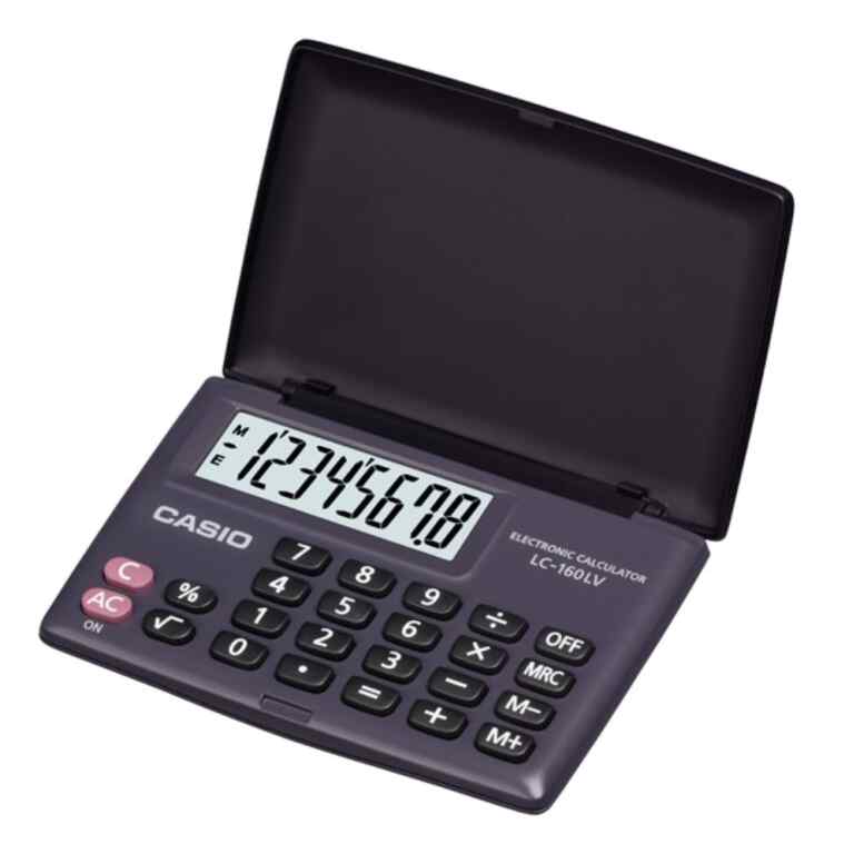 Calculadora portatil | LC-160LV-BK-W-D - CASIO