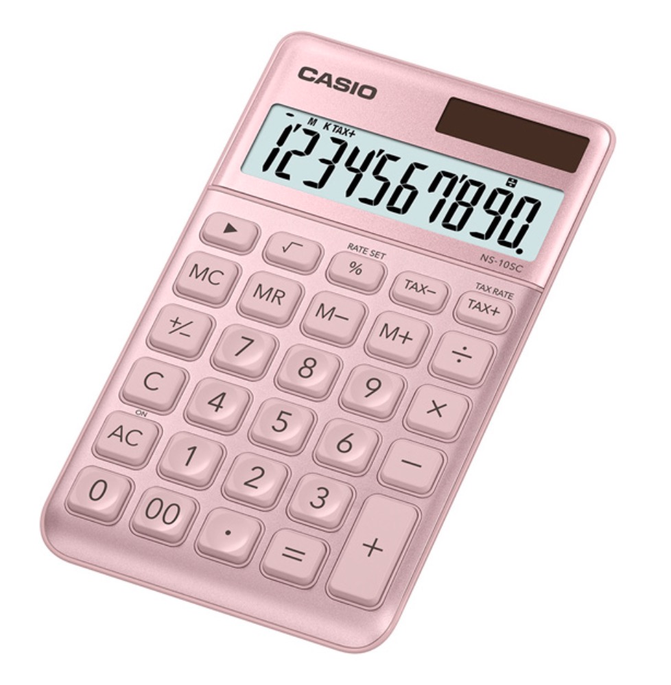 Calculadora mini de escritorio | NS-10SC-PK - CASIO