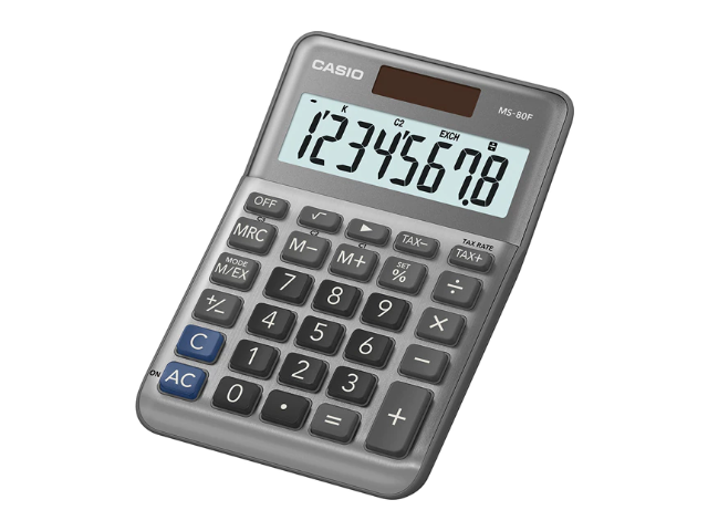 Calculadora mini l MS-80F – CASIO – Shopper Mall
