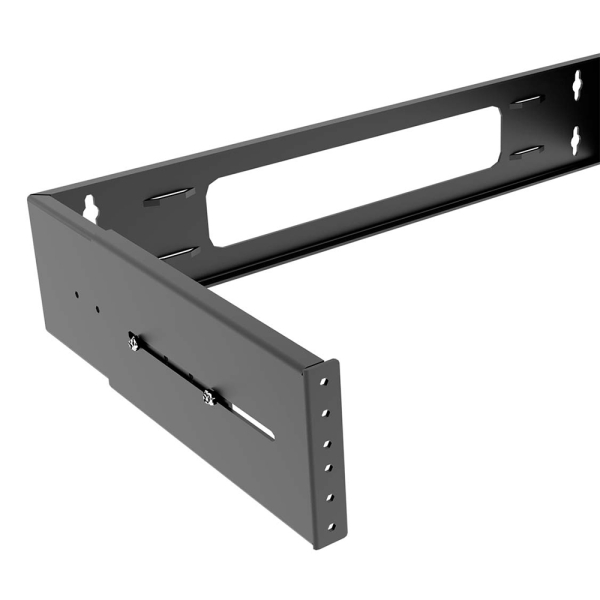 Nexxt Solutions - Bracket de Pared 4U - Acero inoxidable - Negro - Rack