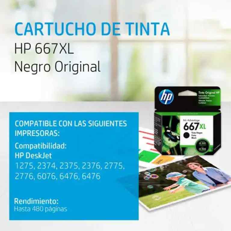 HP - 667XL - Ink cartridge - Black - 3YM81AL