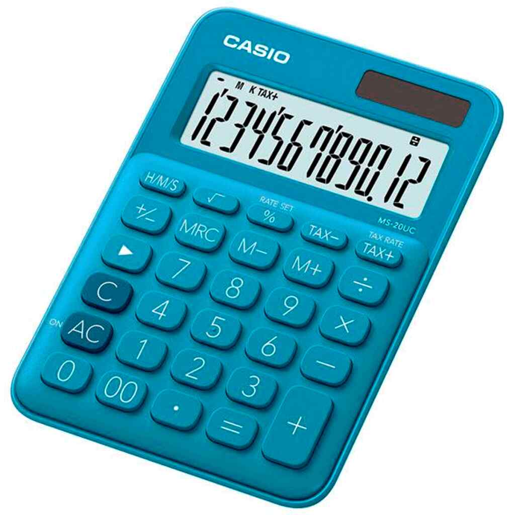 Calculadora de mesa compacta 12 digitos | MS-20UC- CASIO – Shopper Mall