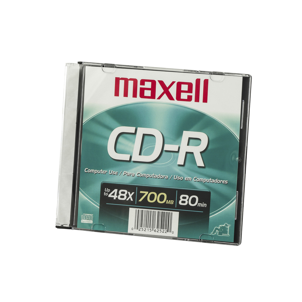 Maxell - CD-ROM Slim 80MIN 48X de 700MB de almacenamiento