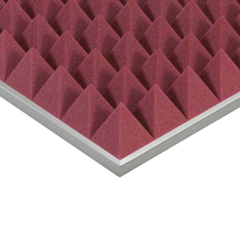 Esponja acustica panel piramidal Frambuesa | SH003 | AIXFOAM