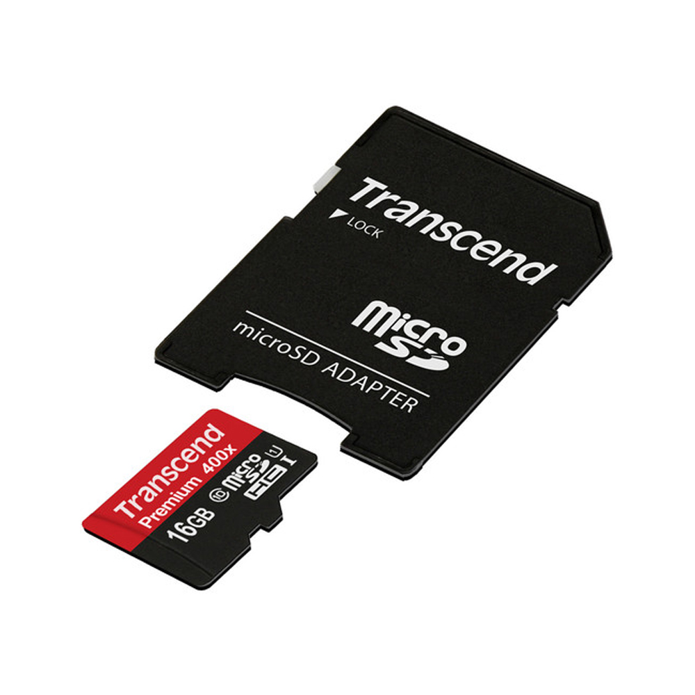 Memoria Micro SDHC de 16GB clase 10 U1 | TS16GUSDU1 - Transcend