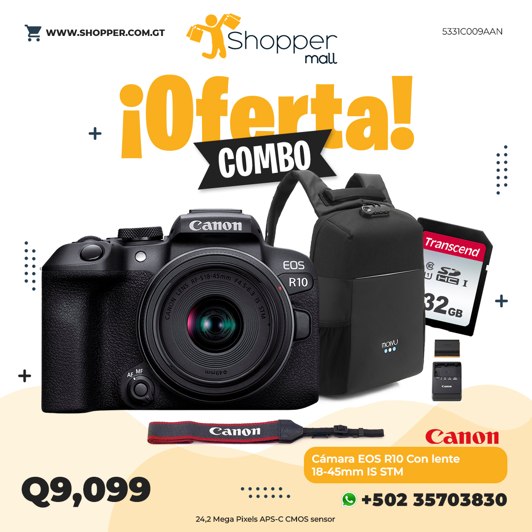 Camara Canon EOS R10 18-45 IS STM | Canon