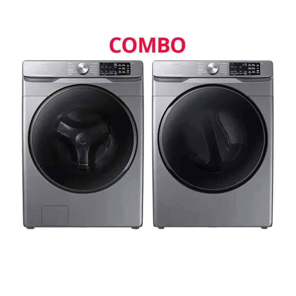 Combo de lavadora y secadora de ropa de 48 libras, carga frontal, con ...