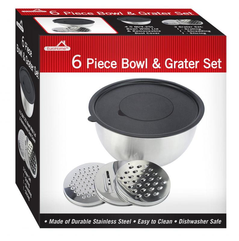 Set de Bowl de acero inoxidable y accesorios MARCA COOK PREP EAT