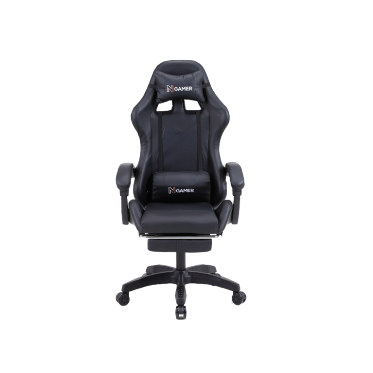 Silla Gaming MAX Negro 220LB,90-135G,GL2 Con Reposa Pies | NENOTECH