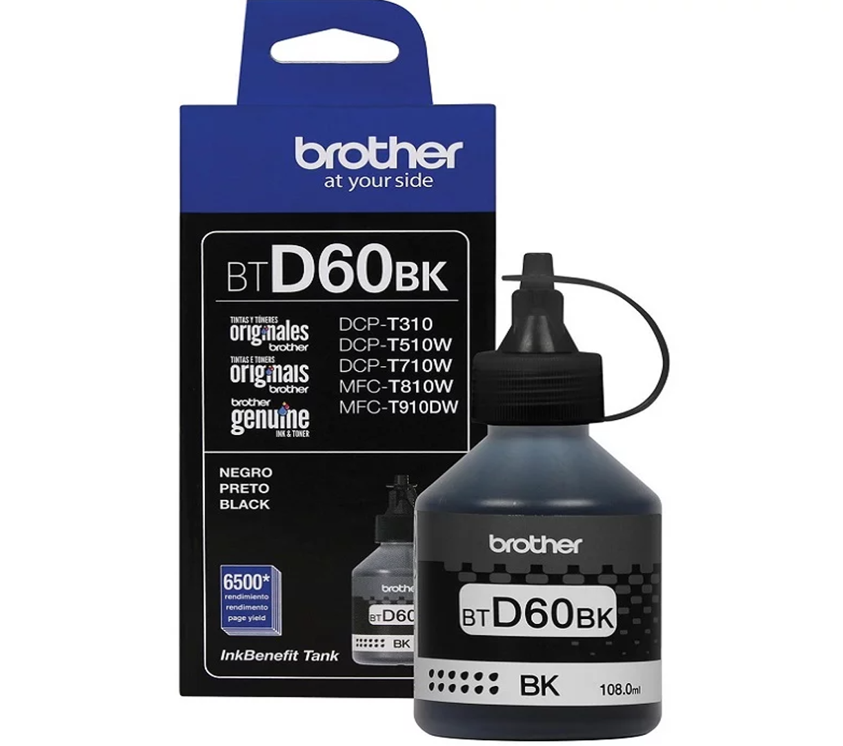 Tinta BTD60 NEG T510W/710W/810W/910DW | BROTHER – Shopper Mall