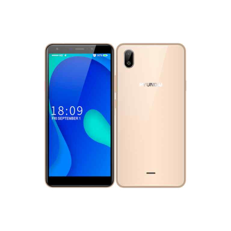 Celular L604 5.9pulg. Dorado AND-PGO, D-SIM, RAM1GB/16GB | HYUNDAI