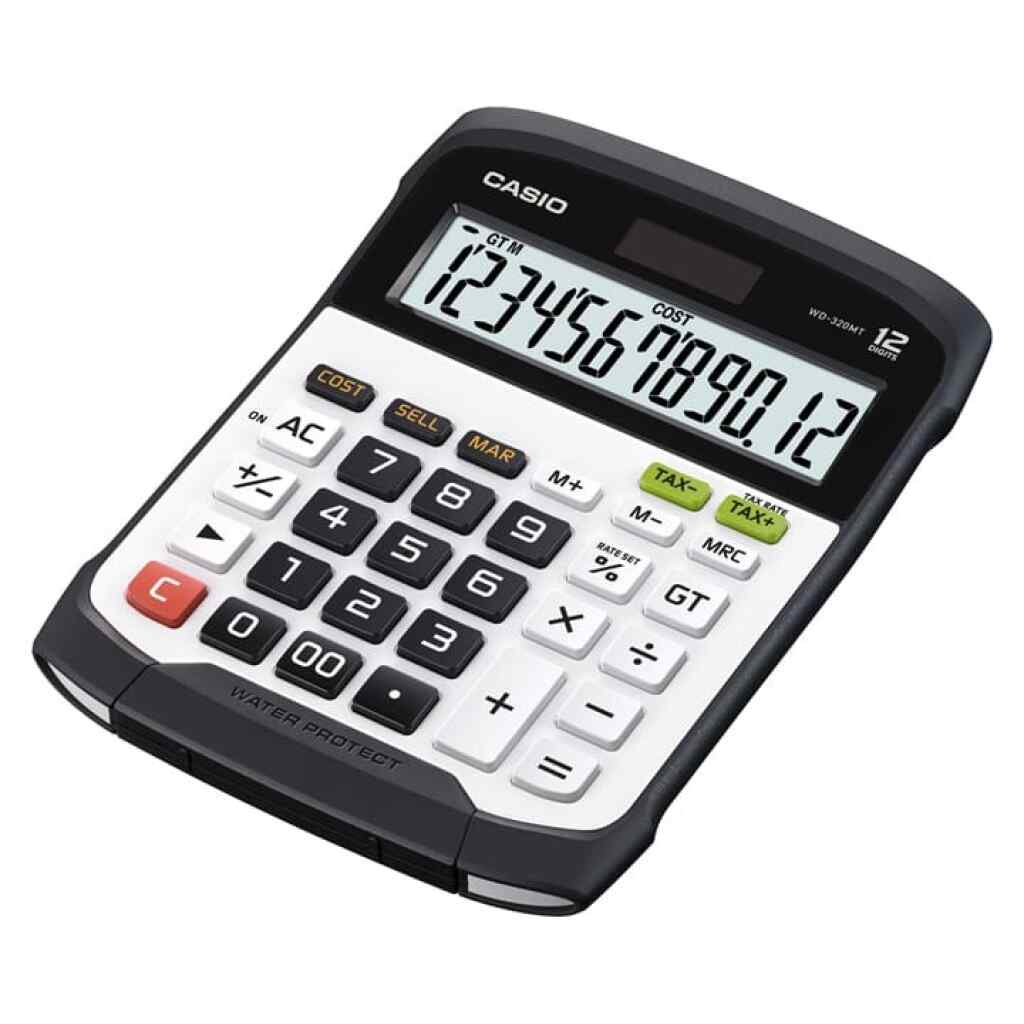 Calculadora de Escritorio contra Salpicaduras, Teclado lavable | WD-320MT - CASIO