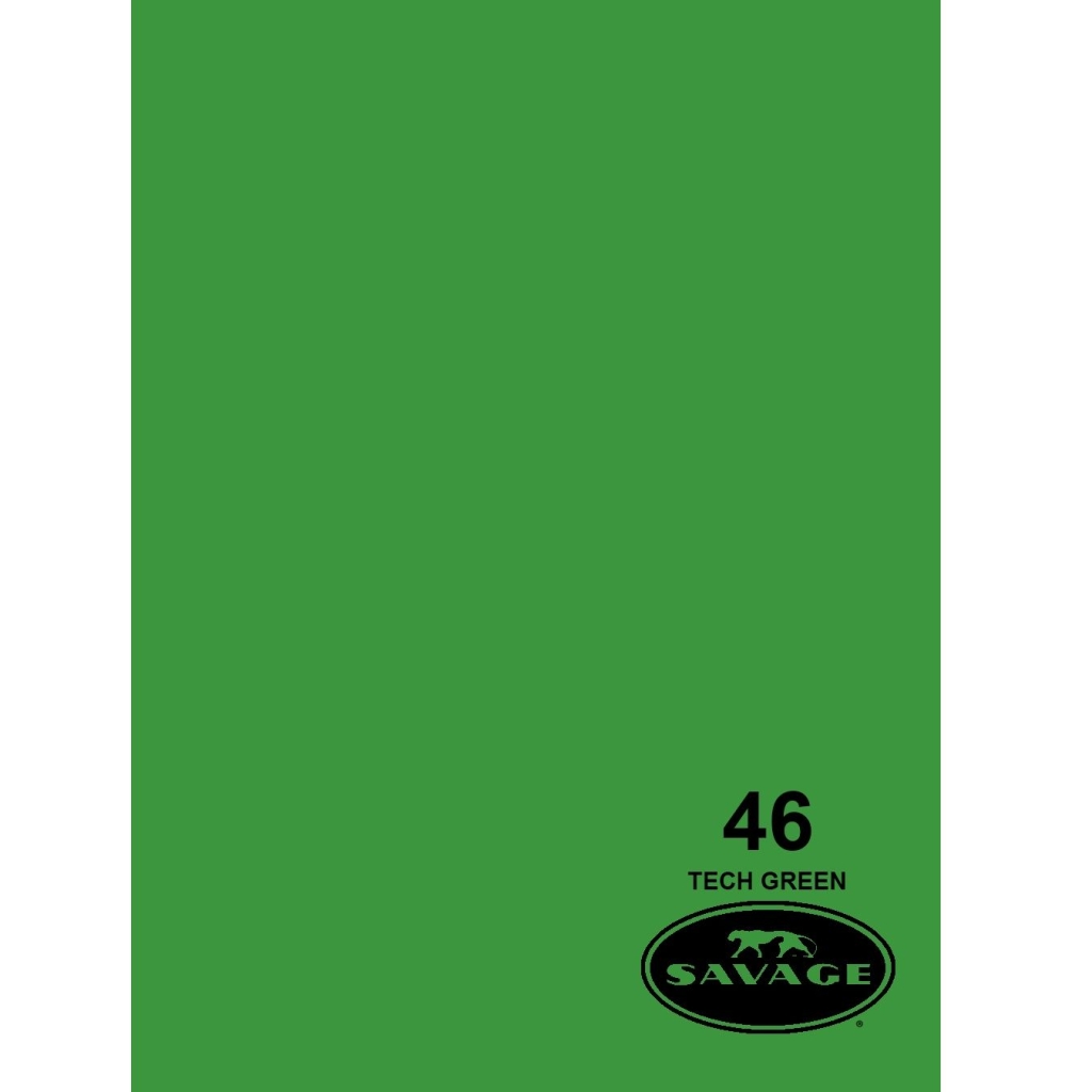Fondo de Papel TECH GREEN (verde hoja) 1.35x11m | SAV-RP-46 - SAVAGE