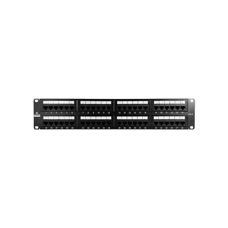Patch panel de 48 puertos, cat. 6 | PND48-UC6 - Linkbasic