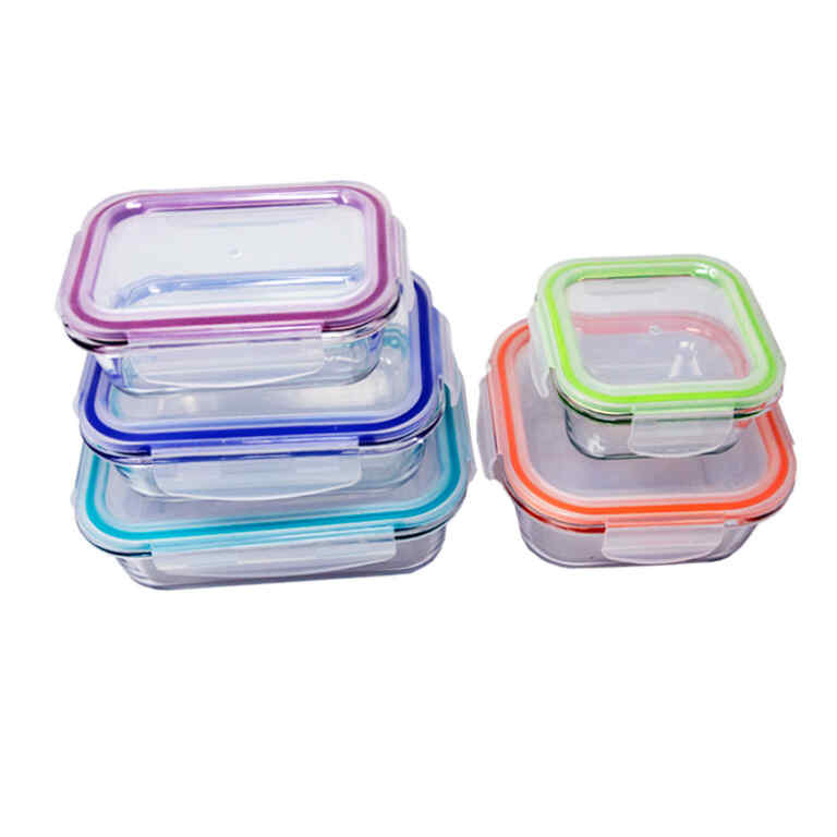 Juego de recipientes de vidrio de 10 piezas MARCA COOK PREP EAT