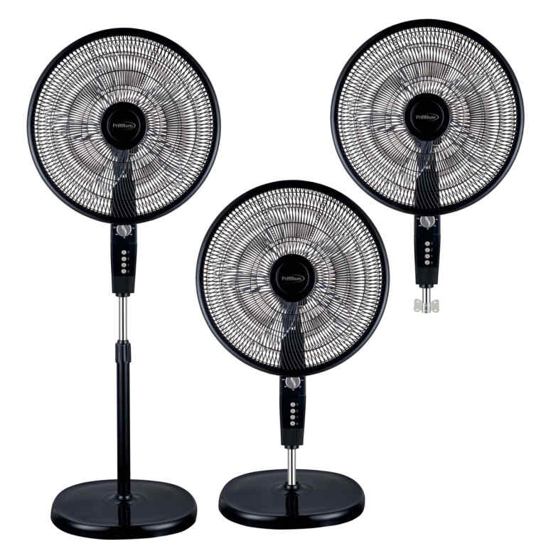 Ventilador 3 en1 de 16" Negro MARCA PREMIERE BY ABM
