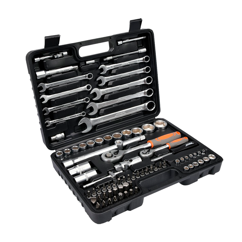 Juego De Ratchet, Copas Y Llaves 1/2, 82 Pcs 58689 Sthor