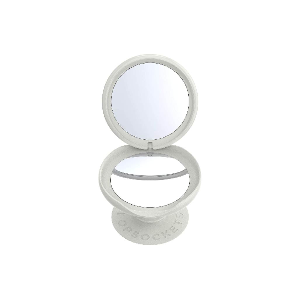 Popsocket Popmirror Dove White Marble | POPMIRROR – Shopper Mall
