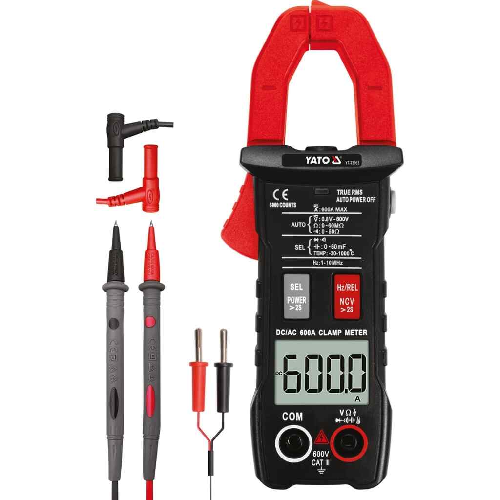 Multimetro Universal Digital de Gancho Autorango | YT-73093 - YATO