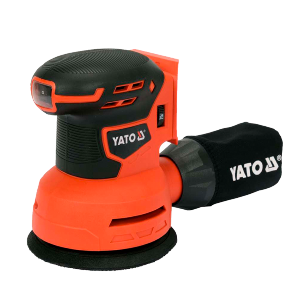 Lijadora Orbital Inalambrica 5plg. Bateria 2AH con Cargador | YT-82753 - YATO