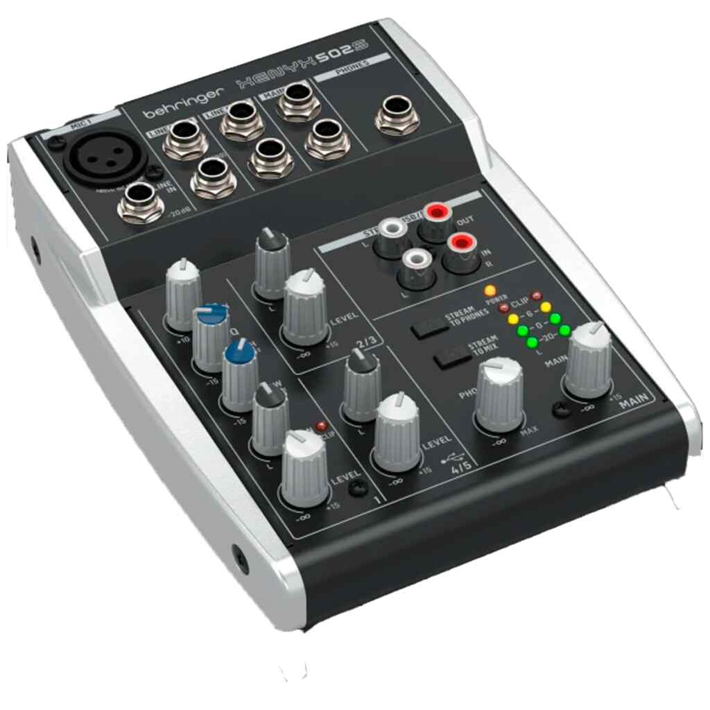 Consola de 5 Entradas 502S XENYX 1-XLR 2-Buses | BEHRINGER