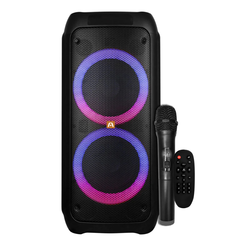 Bocina Bluetooth RAVE 80 LED 800W Negro | ARG-SP-4080BK - Argom