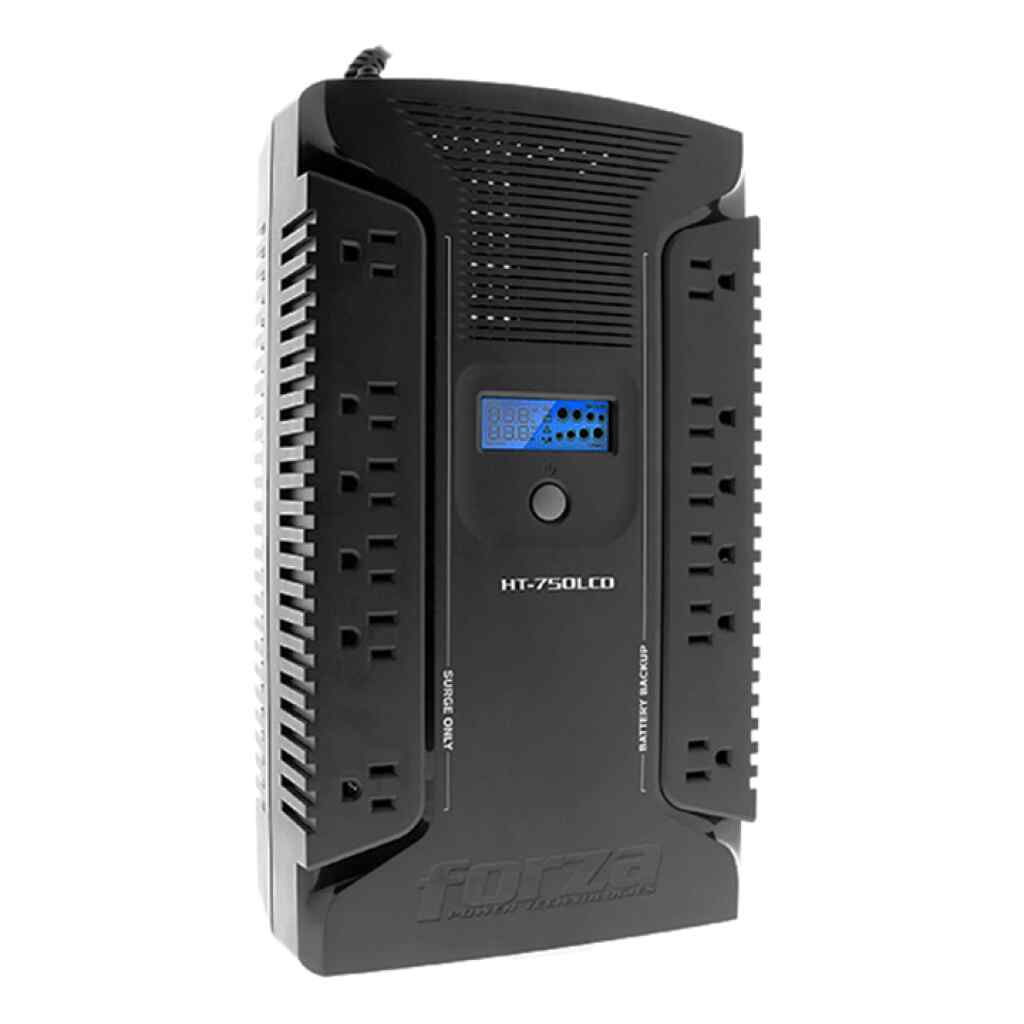 UPS 750VA 450W 12 Tomas Nema Interactivo | HT-750LCD - Forza
