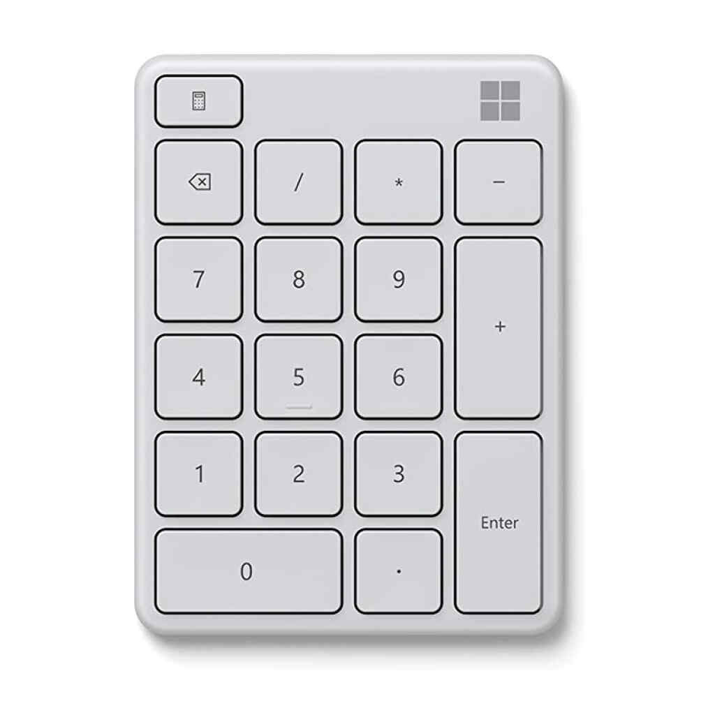 Teclado Numerico Bluetooth Number Pad Glaciar | 23O-00031 - Microsoft