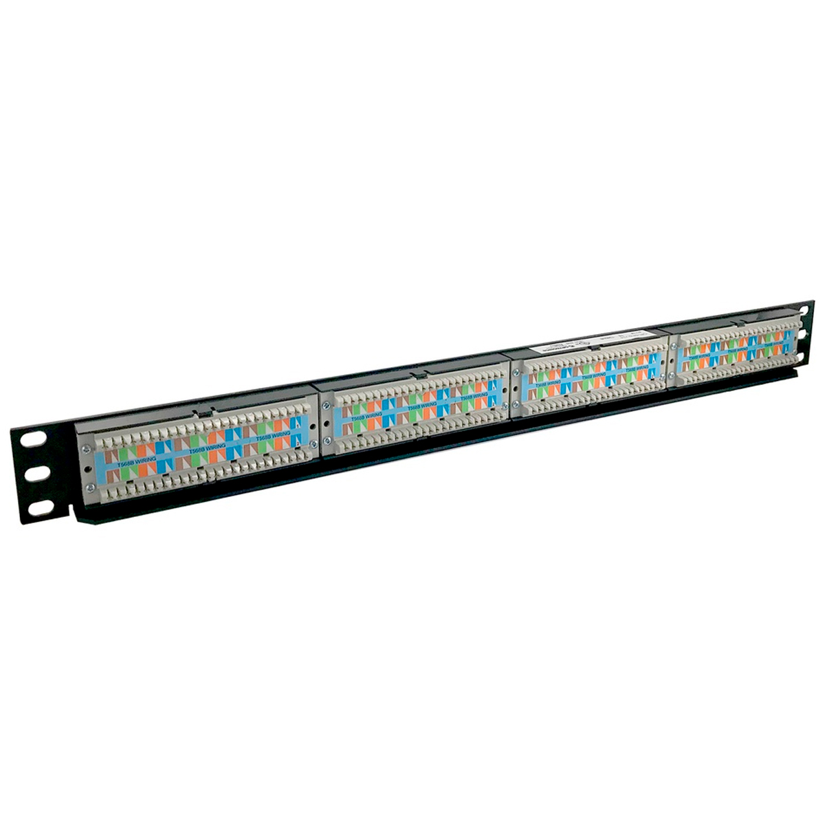 Patch Panel cargado de 24 puertos 110 , Categoria 6 TechChoice, 1RU ...