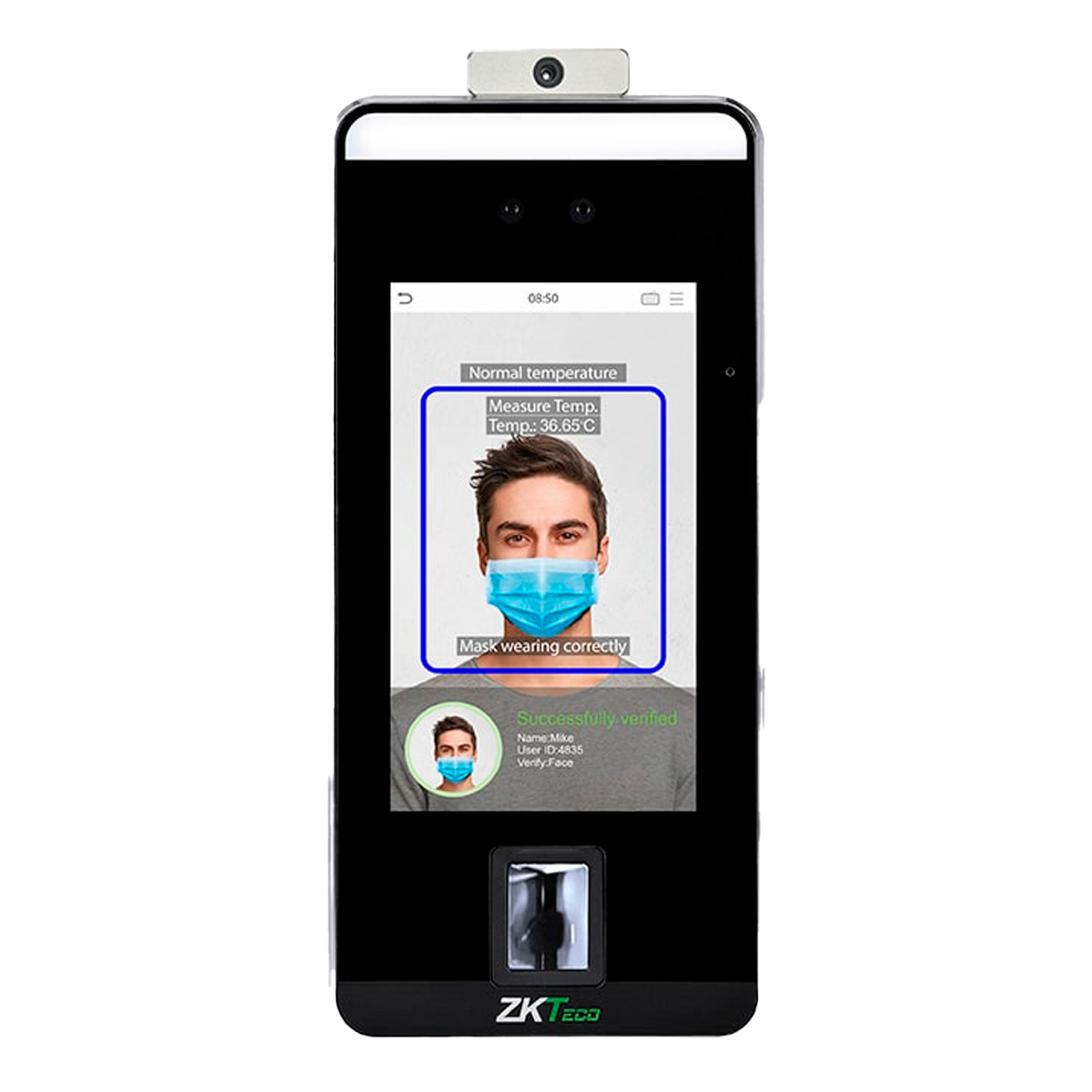 Terminal Multibiometrica con reconocimiento de rostro, palma RFB | ZKTeco – Shopper Mall