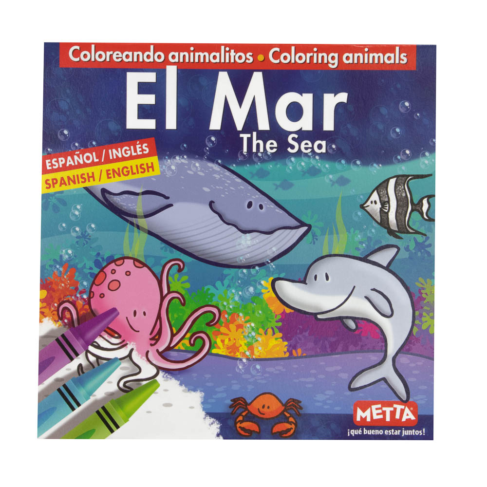 Libro Para Colorear El Mar Metta 3023