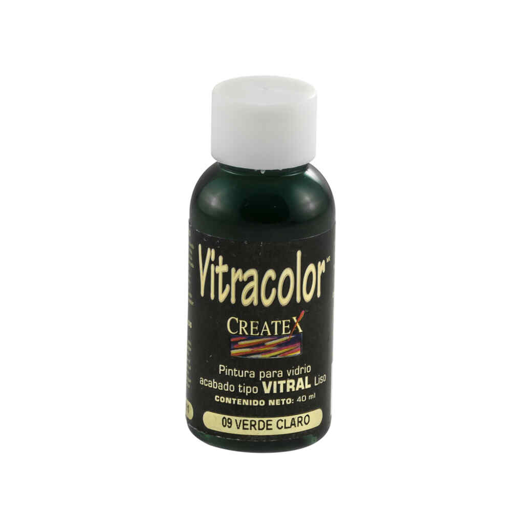 Pintura Vitral Createx 40Ml. 009 Verde Claro – Shopper Mall
