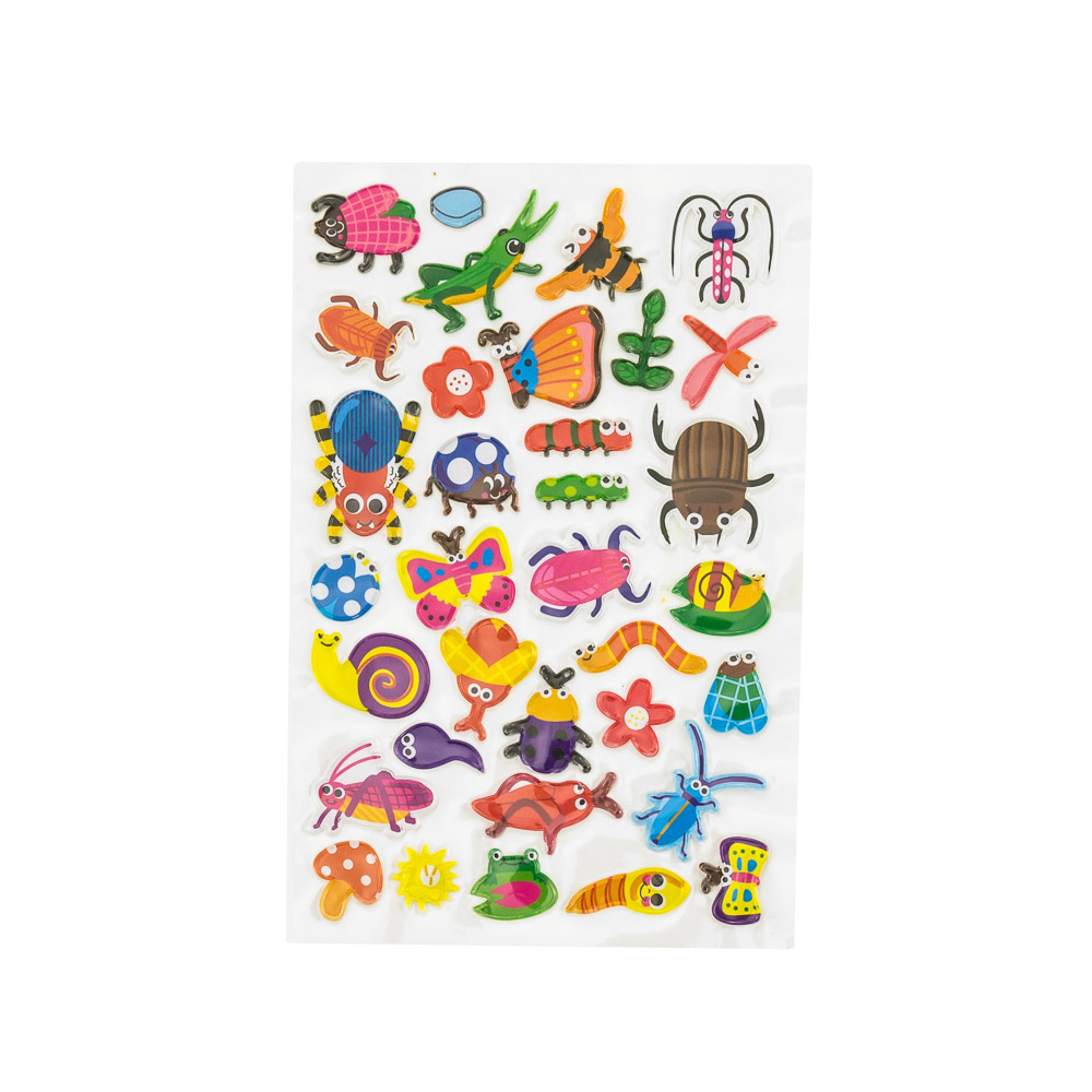Stickers Fast 205 Plastic Insectos 1 Hoja (12X24)