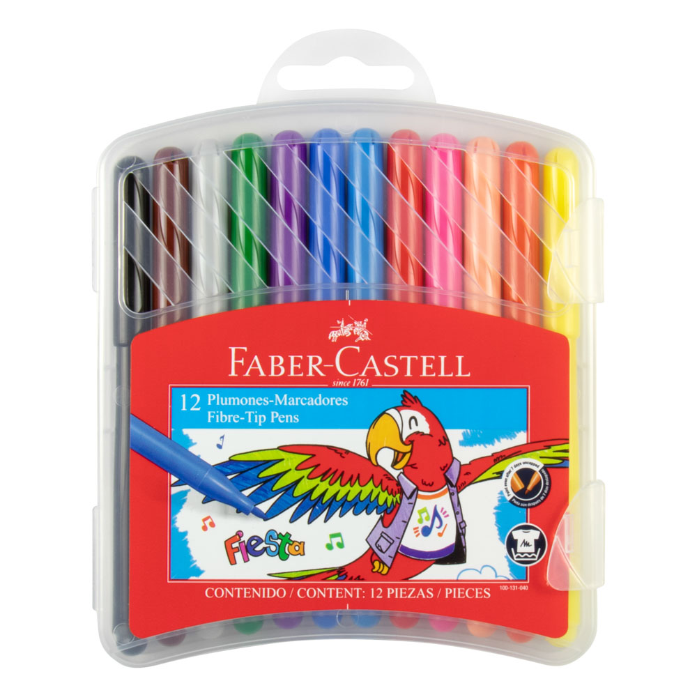 Marcadores En Estuche Faber Castell 31245 12 Colores (72) – Shopper Mall