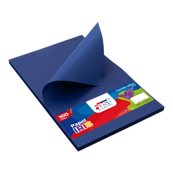 Papel Iris Fast 75 Gr. Px100 Oficio Azul Ultramar (30) – Shopper Mall