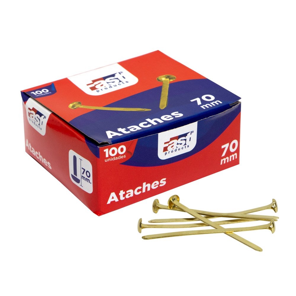 Atache Fast 70Mm. 100U. ( 200 ) – Shopper Mall