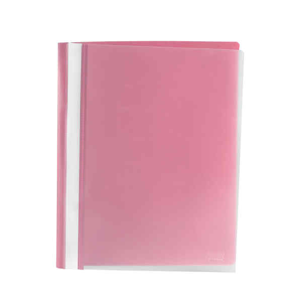 Folder Plastico Fast Carta Bx5 Rosado