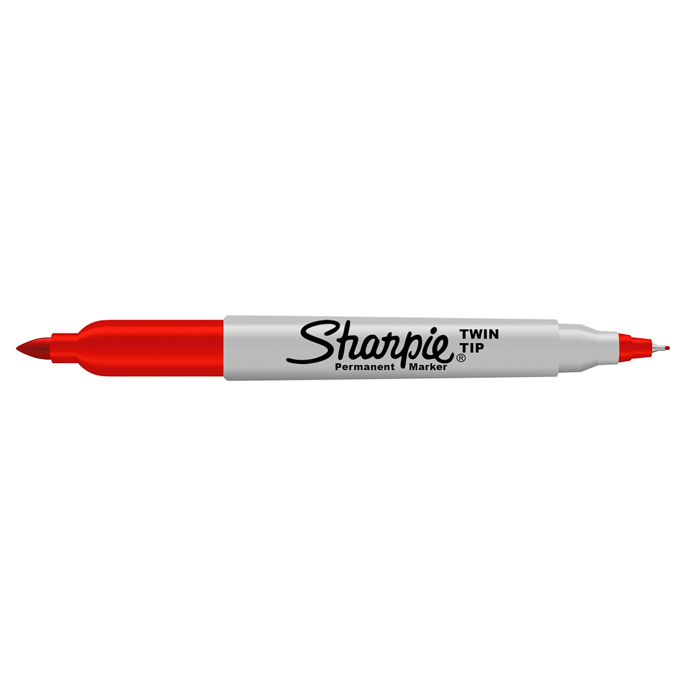 Marcador Permanente Sharpie Doble Punta Bx1 32002 Rojo