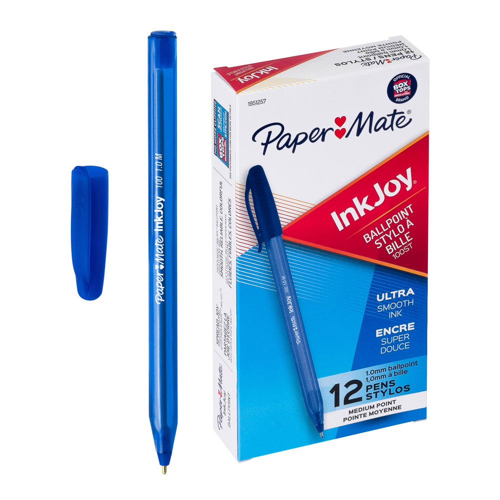 Boligrafo Paper Mate Kilometrico 100 Azul Caja X 12