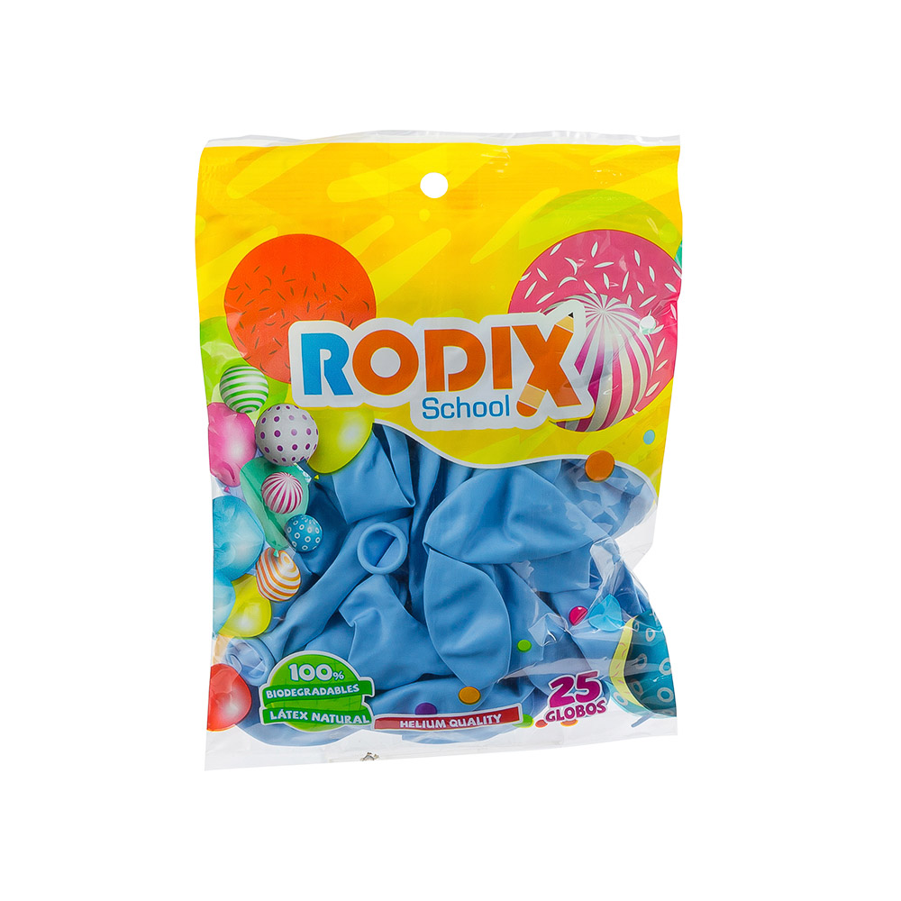 Globo Rodix No.9 Bx25 Celeste/Azul Bebe (200)
