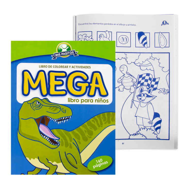 Libro P/Colorear Mega 18149 Niños 160 Pag. (92) – Shopper Mall