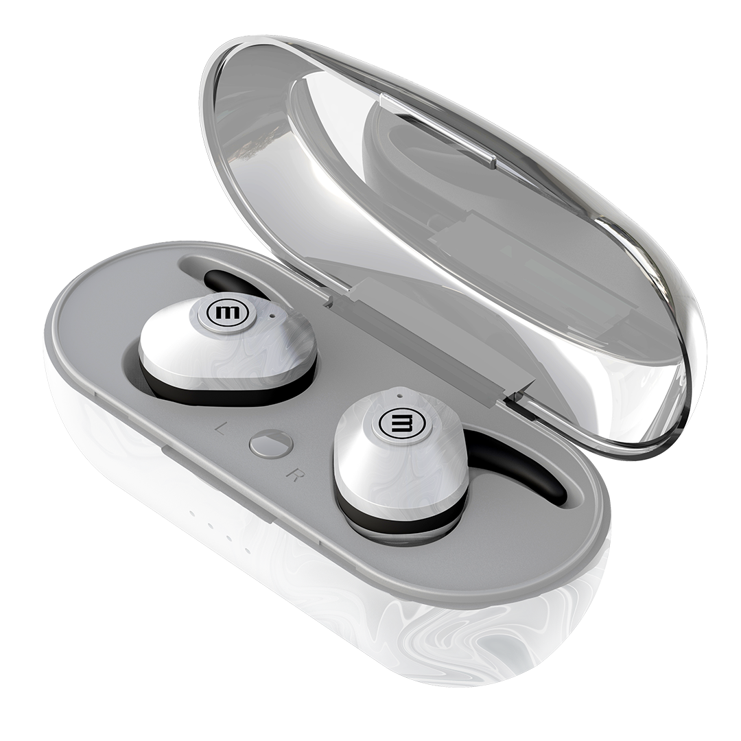 Eb-Btmini Bt Mini Duo Tws Earbuds White Marbol – Shopper Mall