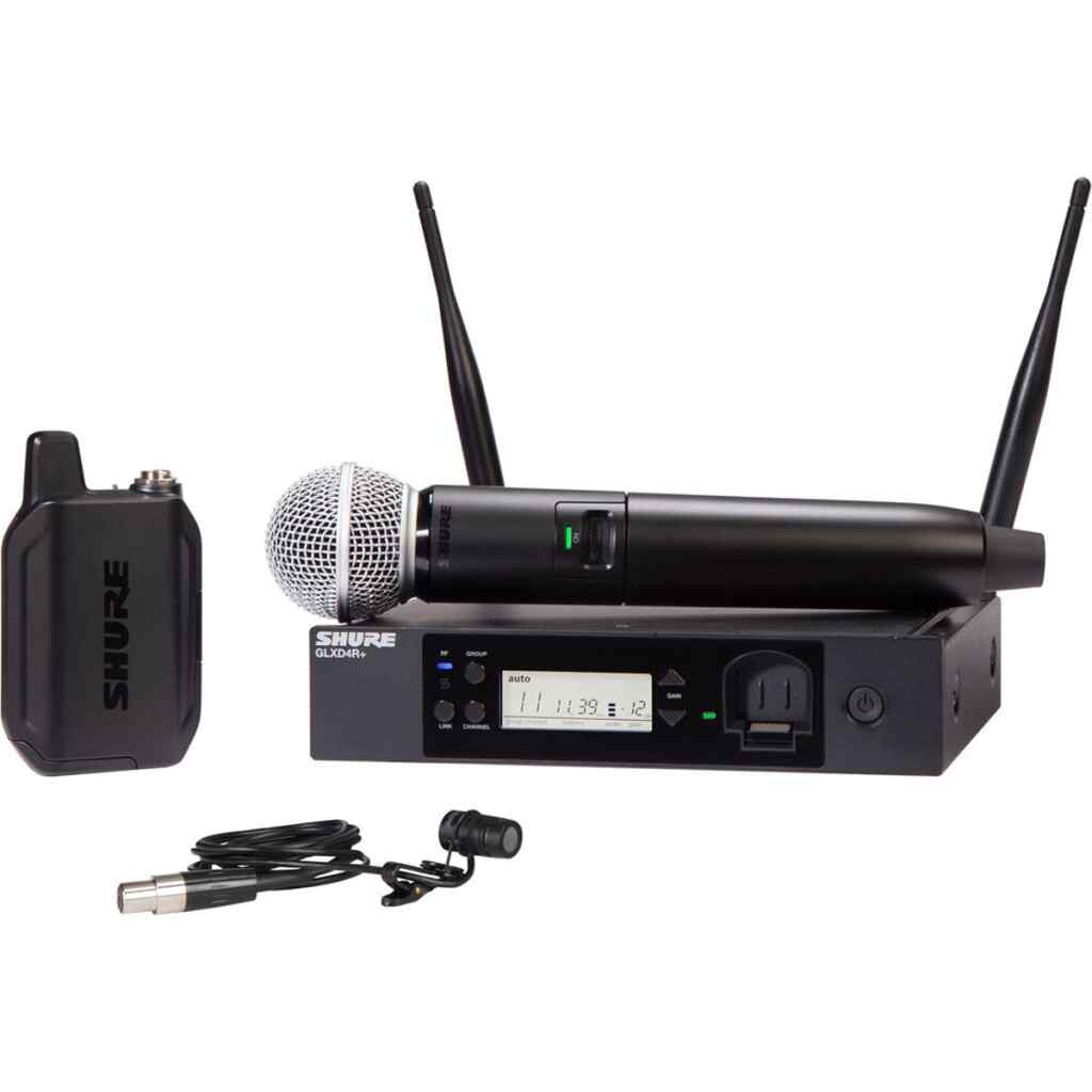 Combo Sistema Inalambrico Digital Mic. Mano SM58 Mic. Solapa WL185 y ...