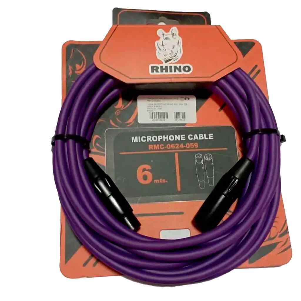 Cable Microfono RMC 0624 059 XLR XLR 6M PU | RHINO
