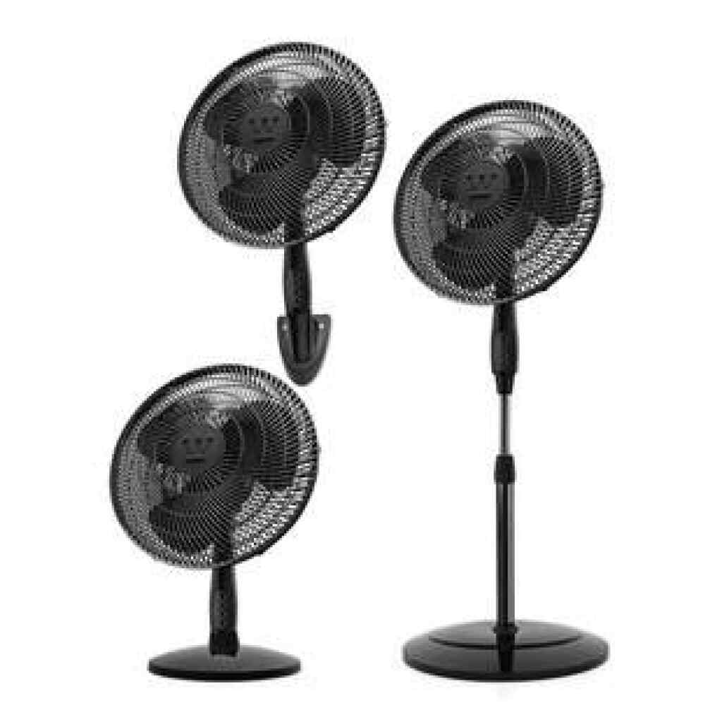 Ventilador 3 en1 de 16" Negro MARCA PREMIERE BY ABM