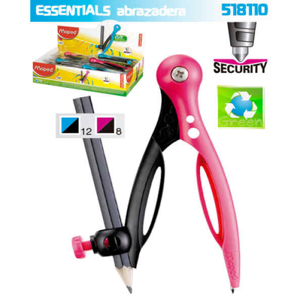 Compas Maped 518110 Essentials Escolar, Colores Surtidos X 1 – Shopper Mall