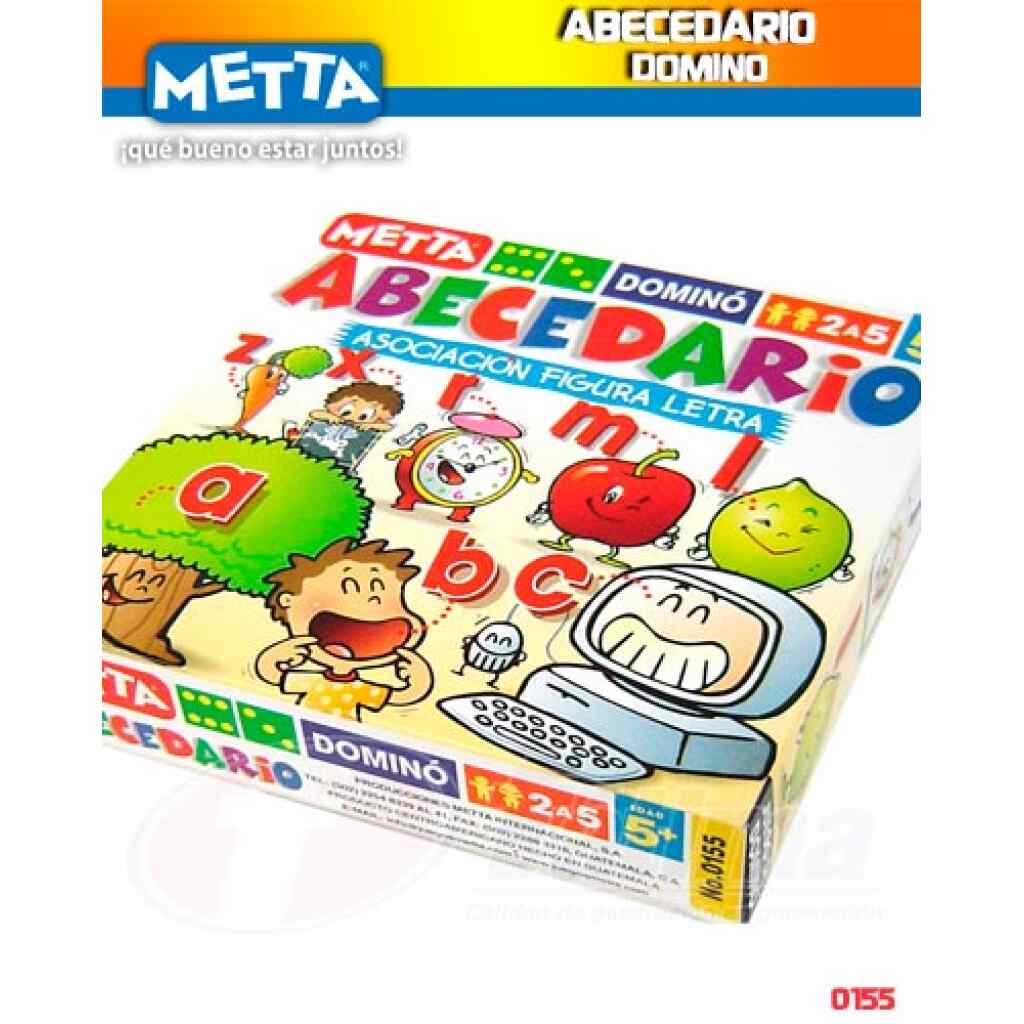 Domino Metta Abecedario 0155 28 Piezas Edad 5+, X 1